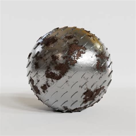Texture Rusted Metal Tread Plate Pbr Texture 4k Resolution Vr Ar
