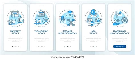 2d Icons Representing Mooc Mobile App Stock Vector Royalty Free 2364564679 Shutterstock