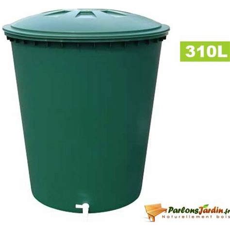 Cuve cylindrique de récupération d eau pluie 310L Achat Vente