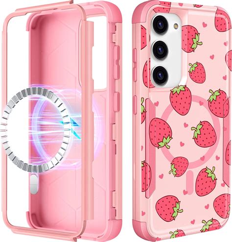 Amazon Com LISEVO For Samsung Galaxy S24 Plus S25 Plus Case Compatible With MagSafe Women