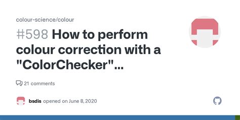 How To Perform Colour Correction With A Colorchecker Reference Image