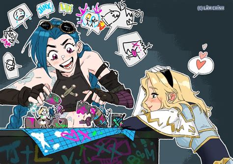 Jinx Lux And Arcane Jinx League Of Legends And More Drawn By Lam Chinh Danbooru