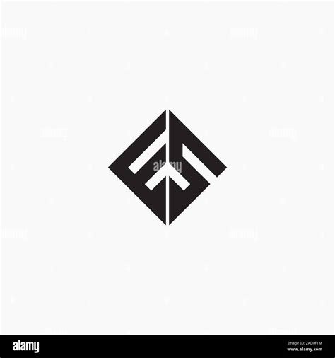 Initial Letter Es Or Se Logo Vector Logo Design Stock Vector Image