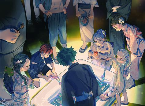 Midoriya Izuku Uraraka Ochako Asui Tsuyu Hadou Nejire Kirishima