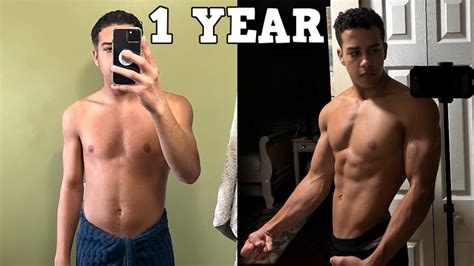 My 1 Year Body Transformation Youtube