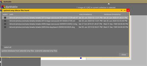 Crash With Updated Xmp Sidecar Files Found Darktable Discuss Pixls Us