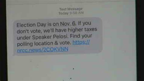 Unsolicited Political Text Messages Now Urging Voters To Head To Polls