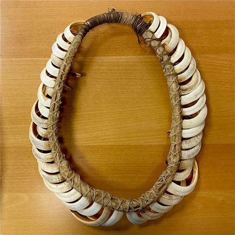 Papua New Guinea Boar Tusk Necklace 1298g Ef