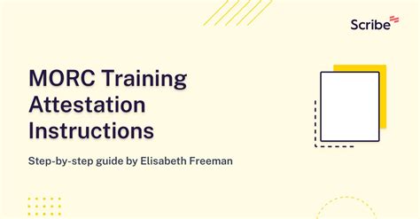 Morc Training Attestation Instructions Scribe