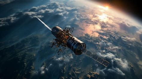 Premium AI Image Satellite Constellation HD 8K Wallpaper Stock