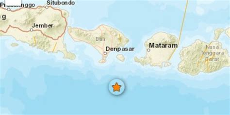 Gempa Magnitudo 42 Guncang Kuta Selatan Bali Getaran Terasa Hingga