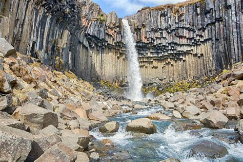 스바르티포스 워터풀 스카프타펠 Vatnajökull 국립 공원 아이슬란드 0명에 대한 스톡 사진 및 기타 이미지 Istock
