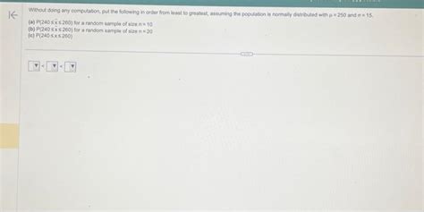 Solved Without Doing Any Computation Put The Following In