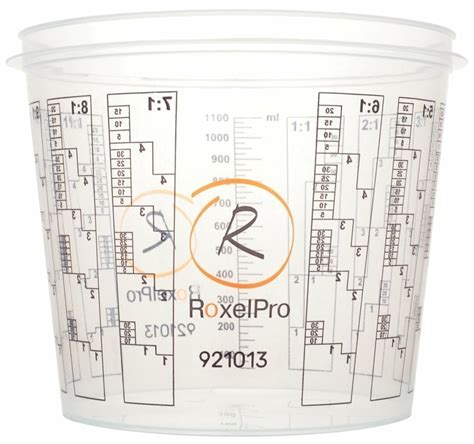 Емкость пластиковая RoxelPro 1,4 л. (5шт) с крышкой для смешивания ...