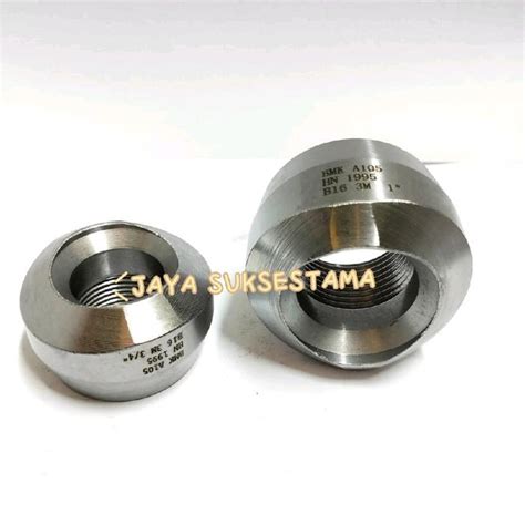 Jual Threadolet Besi A105 Class 3000 Drat Npt 1 2 Inch Treadolet 3000 Carbon Steel Shopee