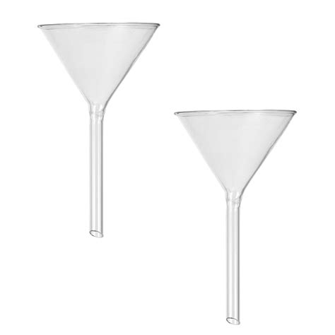 Glass Heavy Wall Funnel Borosilicate Glass Funnel Long Stem 160mm