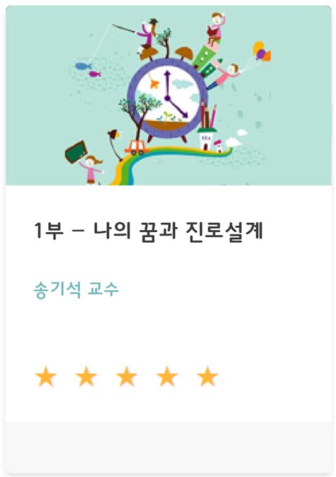 1부 나의 꿈과 진로설계