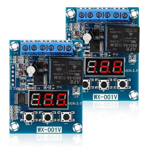 2pcs Low Voltage Cutoff Battery Voltage Monitor Module Dc 12v Low Voltage Cut Charge Discharge