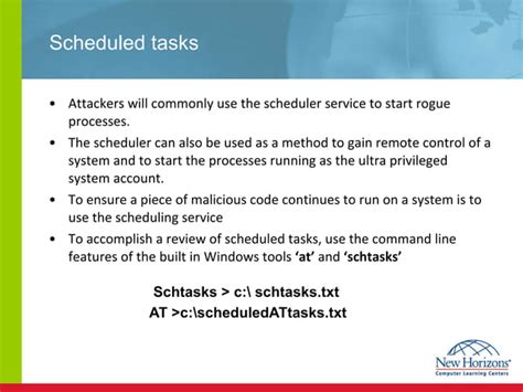 Intrusion Discovery On Windows Ppt Operating Systems Computer