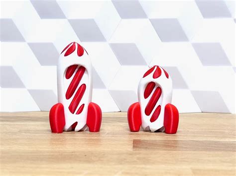 Compact Space Rocket Fidget Helix Spinner Toy By Glennovits 3d