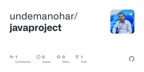 Github Undemanohar Javaproject