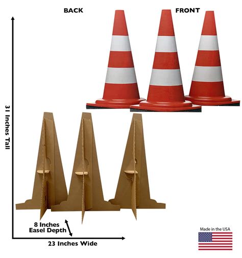 Construction Cones Set Of Three