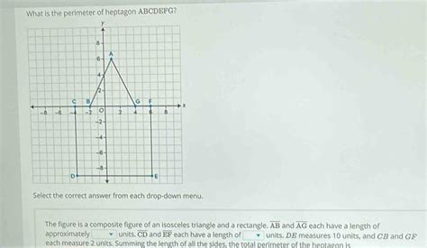 What Is The Perimeter Of Heptagon Abcdefg Select The Correct Answer