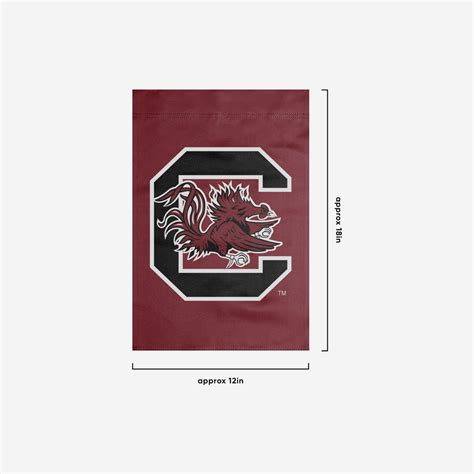 South Carolina Gamecocks Solid Garden Flag Foco