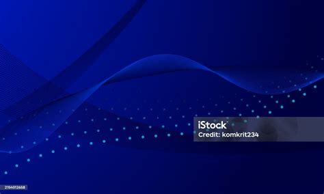 Blue Smooth Lines Wave Curves With Soft Gradient Abstract Background Stock Illustration
