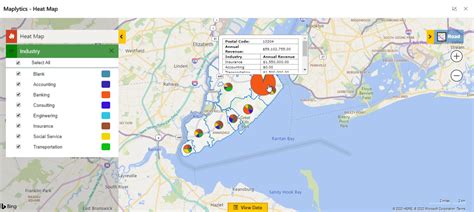 Heat Map Analysis Of Dynamics 365 Data On Map Via Pie Chart And Column Chart To Build Market