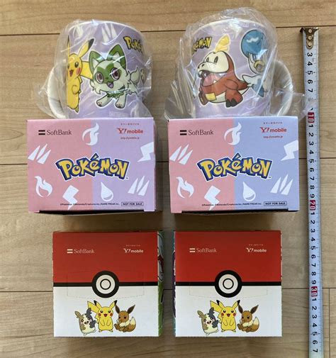 ポケットモンスター×ソフトバンク ワイモバイル 非売品マグカップ2個＆ボックスティッシュ2個セット ポケモン ノベルティポケットモンスター