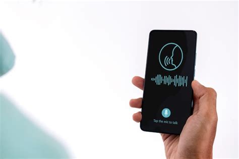 Premium Photo Man Gives A Voice Command Or Voice Assistant To A Smart Home Application On His