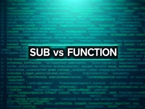 sub vs function in qbasic key differences between sub and function
