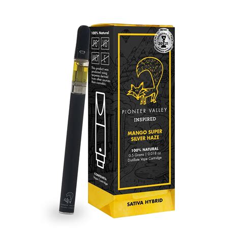 Pioneer Valley Cannabis Co Mango Super Silver Haze Vape Cartridge