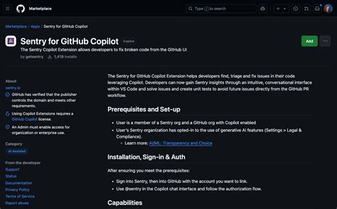 sentry copilot extension sentry help center