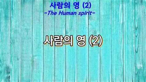최고봉의 성경진리 위트니스 리 37 사람의 영 2 Youtube