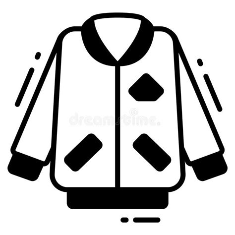 Jacket Icon Trendy Style Isolated On White Background Stock Vector