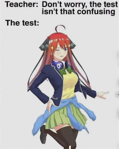 Why Is The Test Confusing R Anime Memes Memes