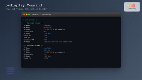 Pvcreate Command Linux Complete Guide To Creating Physical Volumes For Lvm Codelucky