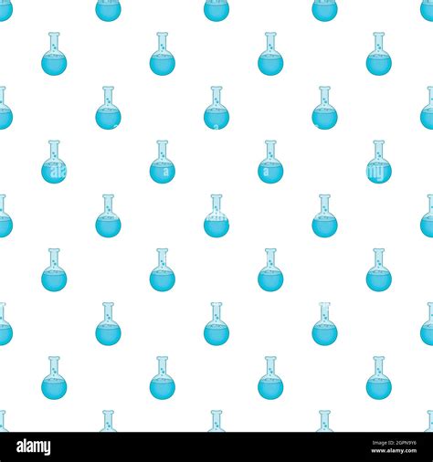 Laboratory Flask Pattern Cartoon Style Stock Vector Image And Art Alamy