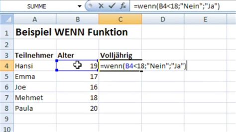 Excel Wenn Funktion Einfach Erklärt Youtube