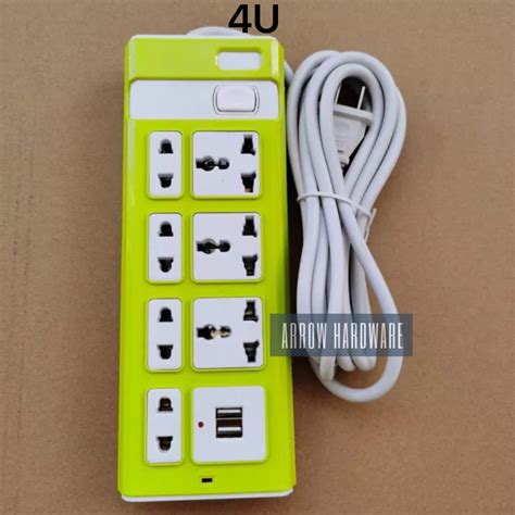 Heavy Duty Extension Cord With Multiple Universal Socket And 2 USB Port