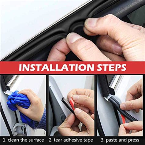 524ft Long Universal Self Adhesive Auto Rubber Weather Draft Seal