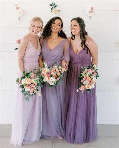 Damas De Honor En Color Lila Y Morado 💜 Foro Moda Nupcial Mx