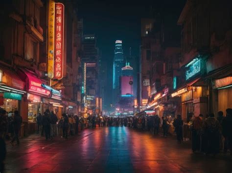 Premium Ai Image City Light