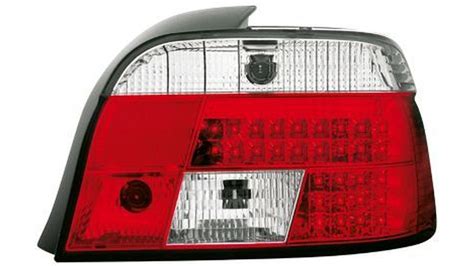 Jeu de feux Ar LED Rouge Cristal pour BMW Série 5 E39 berline 95 08 00