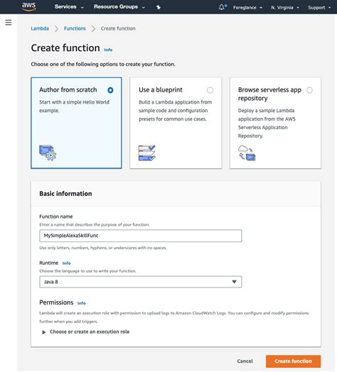 create simple amazon alexa skill with backend on java