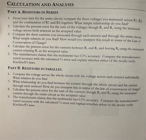 PROCEDURE PART A RESISTORS IN SERIES 1 Connect A Chegg Com