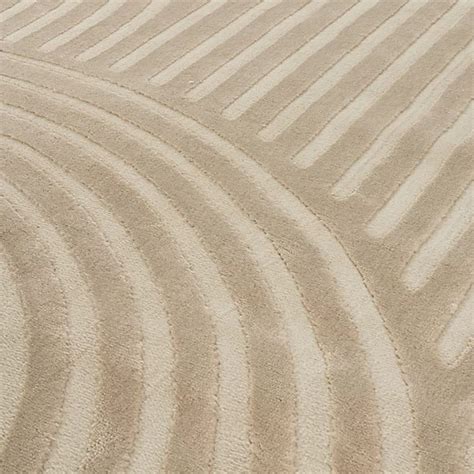 The Rugs Aura Collection Area Rugs With Modern Wave Design In Beige 6020
