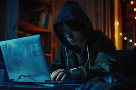 Premium Photo Cybersecurity Threat Hacker In Action